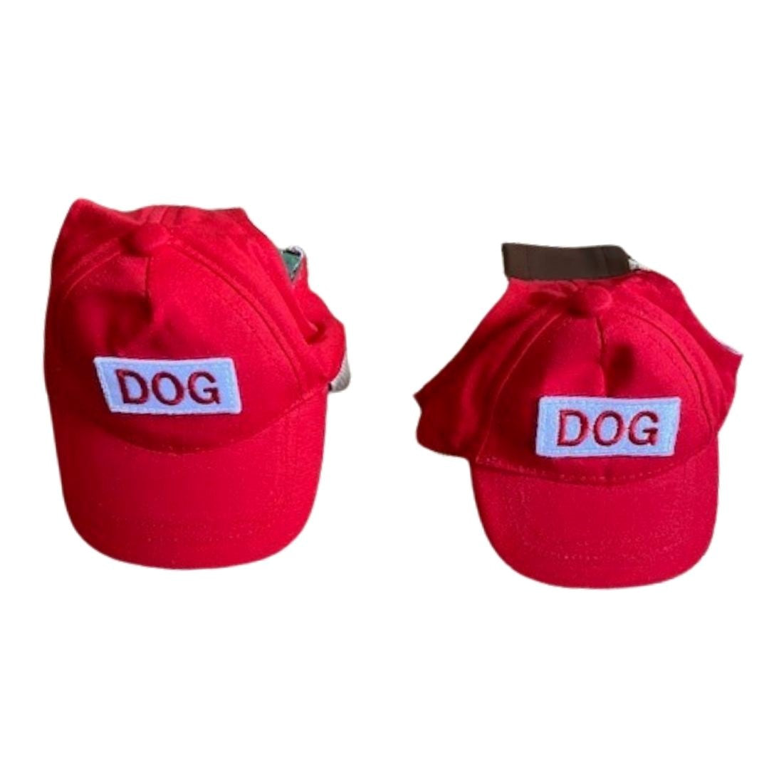 Dog Baseball Hat, Red Dog – Chloe and Max
